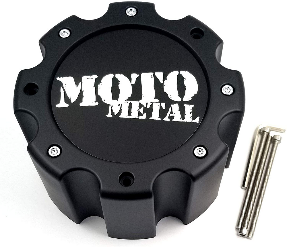 MOTO CAP MATTE BLACK 8 LUG - NEW LOGO – Rhino Linings of Delaware